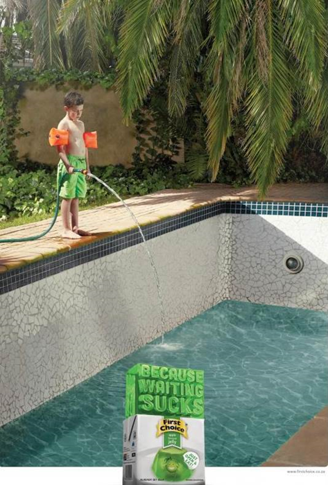 10 Cool Poolside Ad Designs